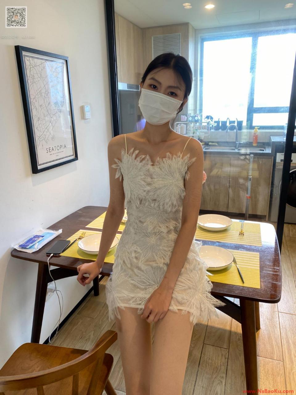 ISS 编号217 美晗 白裙 [119P/1V/918MB]-男士宝库